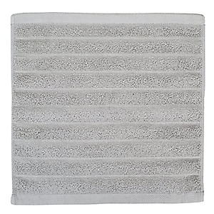 6 Pack Luxurious Soft Hotel &Spa Quality 100% Cotton Washcloth Face Towels Set for Bath, 12"x12" inch(Grey)