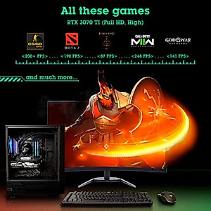 NSX GAMING Desktop Gaming Computer Home&Office PC Ryzen 5 5600G, 16GB DDR4 3600, 512Gb M2 NVME SSD, RGB Fans, Win 10 Home 64-bit Ready(Ryzen 5 5600G) Built in USA, 1 Year Warranty