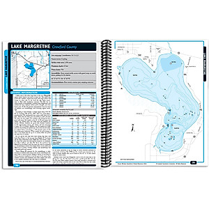 Michigan's Best Lakes Fishing Maps Guide Book