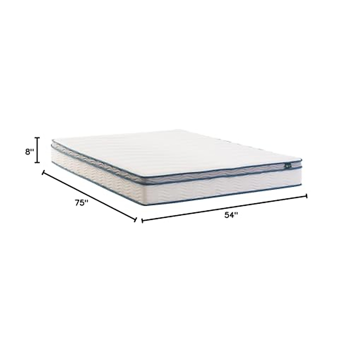 ZINUS 8 Inch Spring Sensation Hybrid Mattress [New Version], Full, Fiberglass Free, Medium Firmness, Durable Support, Certified Safe Foams & Fabric, Mattress in A Box