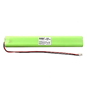 HQRP Emergency Exit Light Battery Compatible with Unitech BBAT0043A Lithonia ELB-B003 ELB-B004 BAT9.6V700 AA700MAH AA900MAH 9.6v 700mAh Ni-CD BBATOO43A