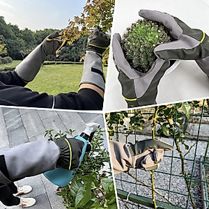 Treedeng Rose Pruning Gloves Long Gardening Gloves Thorn Proof with Forearm Protection for Women