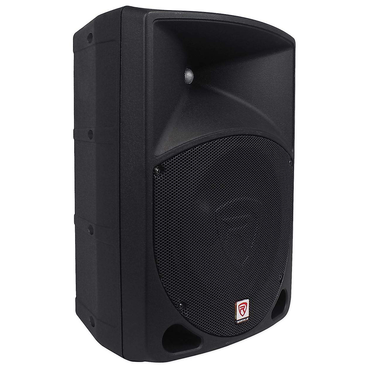 Rockville Pair RPG10 10" 1200w Powered PA/DJ Speakers + 2 Stands + 2 Cables+Bag