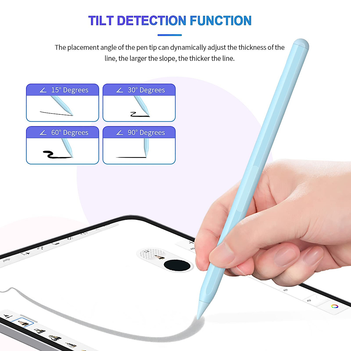 Stylus Pen for Touch Screens, iPad Pencil 2nd Generation with Wireless Charging