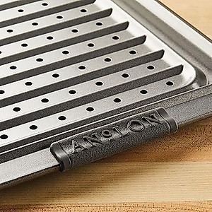 Anolon 2-Piece Steel Crisper Pan Set, Graphite