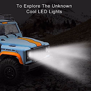 The perseids RC Cars Remote Control Truck RC Rock Crawler 1:12 2.4G 4WD Off-Road Racing Vehicle Semi Truck and Trailer Electric Hobby Grade RTR Toy for Kids Over 14 and Adults (MN-99 Blue)