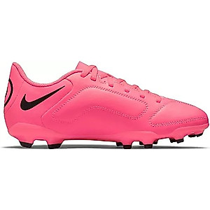 Nike Jr. Tiempo Legend 9 Club MG Little/Big Kids' Multi-Ground Soccer Cleats/Racer Pink/Black, 3.5 Big Kid