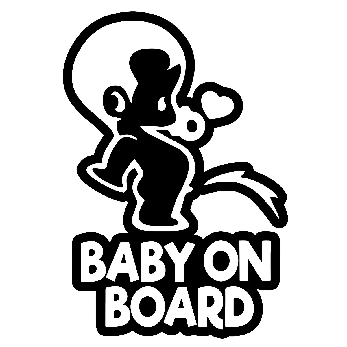 TOTOMO Baby on Board Sticker for Cars Funny Cute Safety Caution Decal Sign for Car Window and Bumper No Need for Magnet or Suction Cup - Peeing Boy