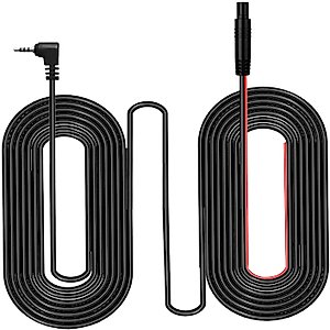 4 Pin Dash Cam Cable,49 Ft 2.5mm Male to 4 Pin Backup Camera Cord,Dash Cam Rear View Camera Ultra Long Cable with Reverse Trigger Wire Fit for Pick-up Trucks,Trailer,RV,SUV,Bus,Farm Machine,etc.
