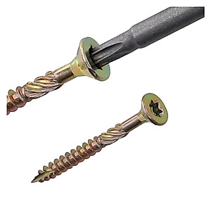 DShanLa 100Pcs 35/45/60/80mm Woodworking Pocket Hole Screws T25 Torx Self Tapping Screws Deck Screw Wood Binding Screws for Hardwood DShanLa (Length : 60mm)