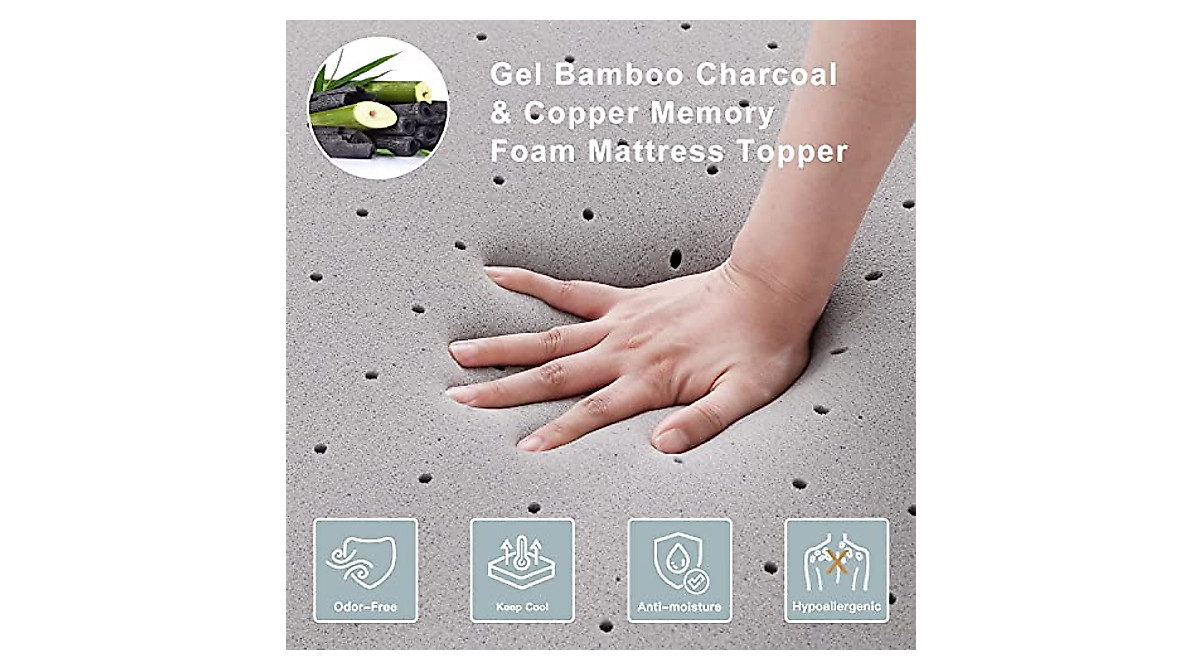 Sleepmax Queen Memory Foam Mattress Topper - Pressure Relief & Cooling