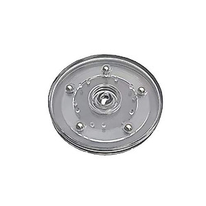 FixtureDisplays® 4" Clear Plastic Spinner Lazy Susan Turntable Organizer for Spice Rack Table Cake Kitchen Pantry Decorating 16971-NF