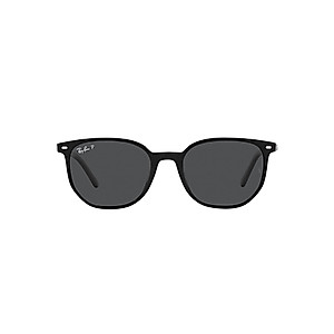 Ray-Ban RB2197 Elliot Square Sunglasses, Black/Polarized Black, 52 mm