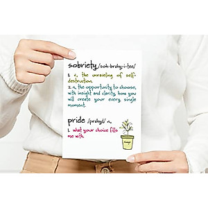 Recovery Cards - Sobriety Greeting Card - Sober Anniversary Cards - Motivation Cards for AA Recovery - Sober Cards - Alcoholic Recovery - Card and Envelope Set - Blank inside