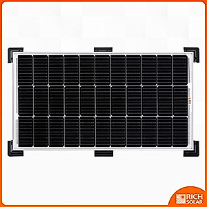 RICH SOLAR Solar Panel Roof Drill-Free Corner Bracket Mount for RV, Boats, Caravans, Marine, Motorhomes - Set of 6(Corner Bracket)