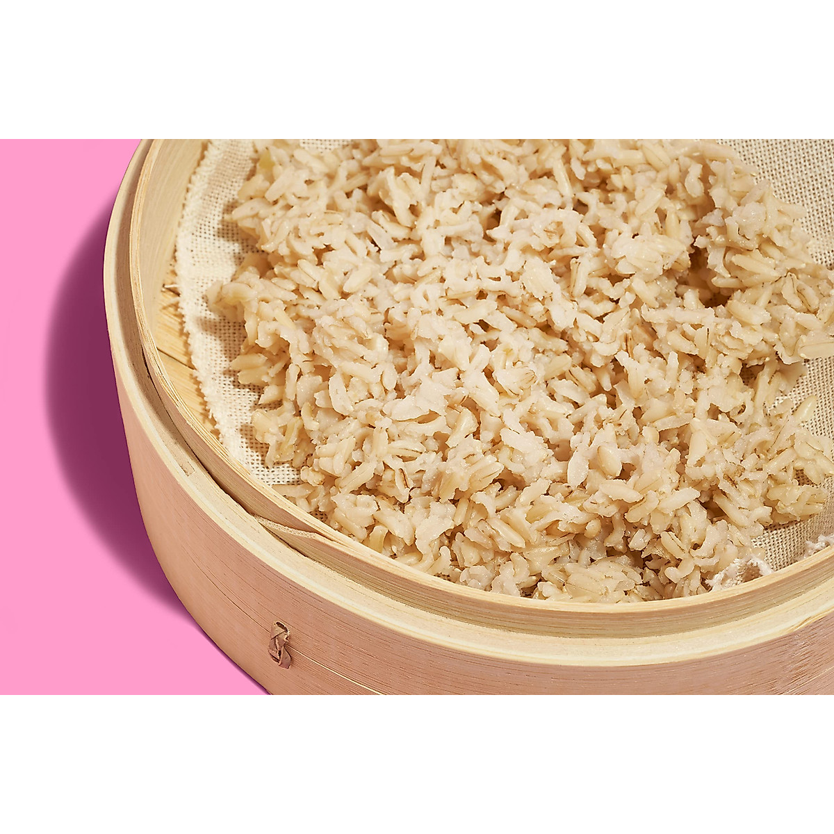 Reishunger Bamboo Steamer Handmade Basket, Traditional 2-Tier Design - 8 Inch - for Dumplings, Rice, Dim Sum, Vegetables, Fish and Meat - Incl. 2 Cotton Cloths