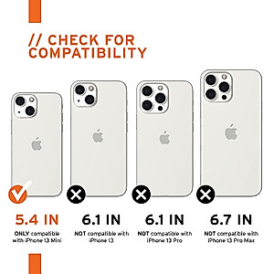 URBAN ARMOR GEAR [U] by UAG Designed for iPhone 13 Mini Case Red Clay Lucent Slim Fit Lightweight Stylish Transparent Impact Resistant Protective Phone Cover, [5.4 inch Screen]