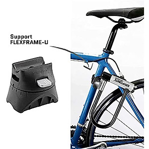 Kryptonite Kryptolok Standard Bike U-Lock, Heavy Duty Anti-Theft Bicycle U Lock, 12.7mm Shackle with Mounting Bracket and Keys, High Security Lock for Bicycles Scooters,Black