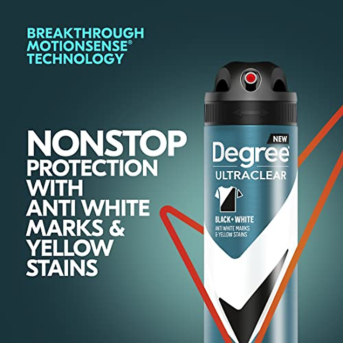 Degree Men Antiperspirant Deodorant Dry Spray Black + White Protects from Deodorant Stains Antiperspirant for Men with MotionSense Technology, 3.8 Ounce (Pack of 3)