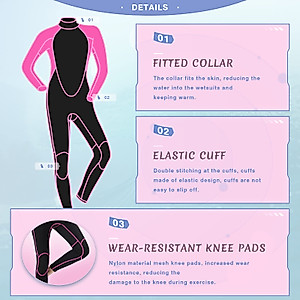 FLEXEL Wetsuit Women Full Body 2mm, Wet Suits for Women Full Wetsuits in Cold Water Weather, Diving Suit for Womens Plus Size Wetsuit Neoprene for Surf Swim Snorkeling Canoeing Scuba Kayaking