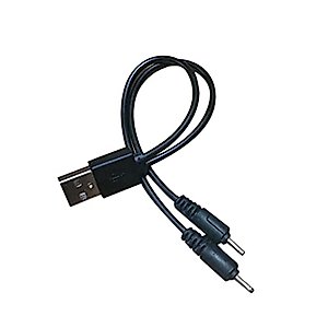 DC 2.0mm USB Dual Plugs Charger Cable Cord Compatible with HBQ i7 i7s,TWS Earbuds, LY04,Mini S530/S570/Q13 Wireless Bluetooth Headphones Headsets