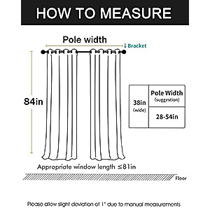 SMILETIME Pink 84in Room Darkening Velvet Curtains with Grommet, Thermal Insulated Super Soft Privacy Noise Reducing Velvet Drapes for Living Room, 2 Panels (Pink, 38Wx84L)
