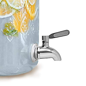 Vila Beverage Dispenser Replacement Spigot, Stainless Steel No-Rust Spout, BPA Free, Installation under 10-Minutes, Excellent Continuous Flow, Sturdy, Stylish Alternative for Flimsy Plastic Taps