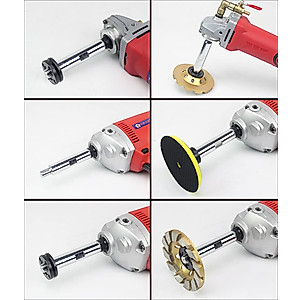 3 Pcs M14 Extension Rod Shaft Polishing Tool for M14 Thread Water Grinder Polishing Machine 125 Angle Grinder Car Polishing 75mm100mm 140mm Set