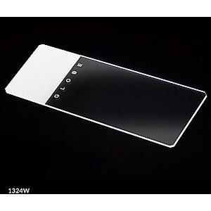 Globe Scientific 1324W Colored and Frosted Microscope Slides, White Frosted, Pack of 72