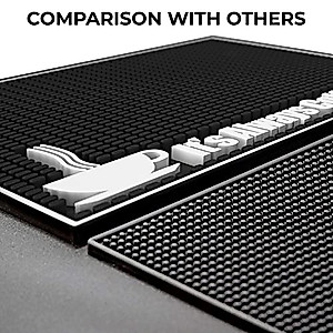 Highball & Chaser Premium Coffee Mat 18in x 12in. 1cm Thick Durable Kitchen Counter-Coffee Bar Accessories Fit Under Coffee Maker Coffee Pot Espresso Machine Mat