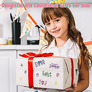 15Pcs Summer Ice-Cream Wooden Rubber Stamps for Crafting, Wood Rubber Stamp for Scrapbooking DIY Craft Card Stamps Pads Decorative Rubber Stamps Ink Pads for Kids Stamps Birthday Gift Card Making Kit