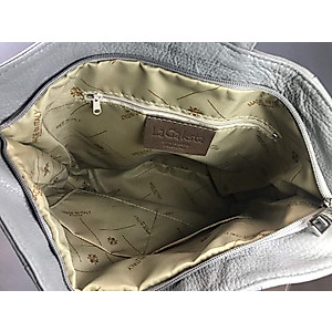 LaGaksta Stella Convertible Leather Backpack Purse – Casual Travel Tote Bag Purse Grey