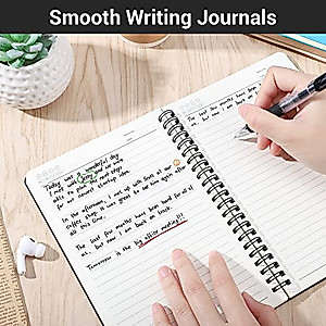 EUSOAR A5 Spiral Notebook, 6 Pack 5.5" x 8.3" 120 Pages Lined Travel Writing Notebooks Journal, Memo Notepad Sketchbook, Students College Office Business Subject Diary Ruled Spiral Book Journal