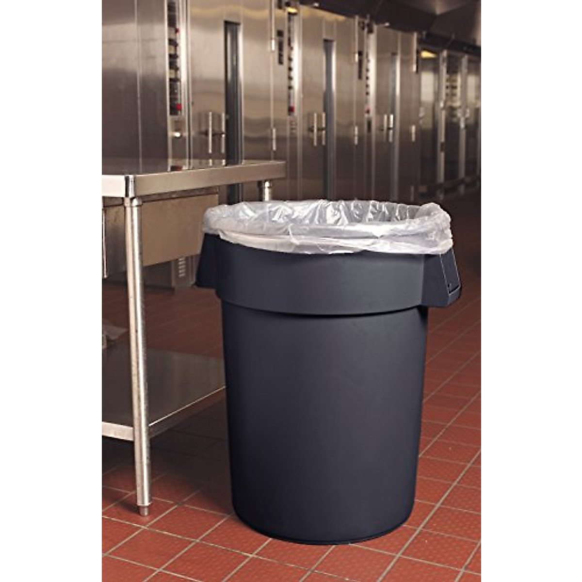 Carlisle FoodService Products 34104423 Bronco Round Waste Container Only, 44 Gallon, Gray