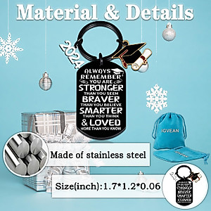 igvean Graduation Gifts Class of 2024 Graduation Gifts for Her College Gifts for Him Graduate Gifts for Daughter Son Senior High School Master Medical Students Inspirational Keychain