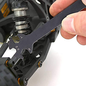 Tbest RC Car Wrench, Multi-Function Wrench Turnbuckle Wrench Special Tool for RC Car Rc Turnbuckle Wrench Rc Tools