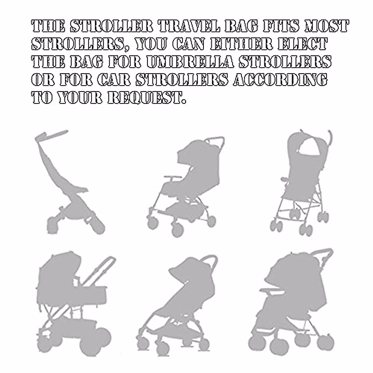 Xiezyxuan Baby Stroller Travel Bag Cover Baby Child Pushchair Storager Bag for Airplane Travel Gate Check Kids Portable Large Pram