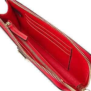 Dooney & Bourke Handbag, Saffiano Folded Zip Wristlet - Red