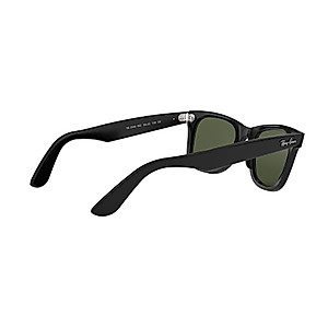 Ray-Ban RB2140 Original Wayfarer Sunglasses, Black/Green, 50 mm
