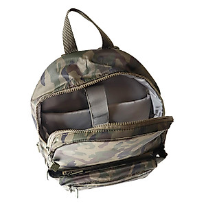 Hedgren Earth Sustainably Made Backpack with Detachable Waistpack, Olive Camo Green