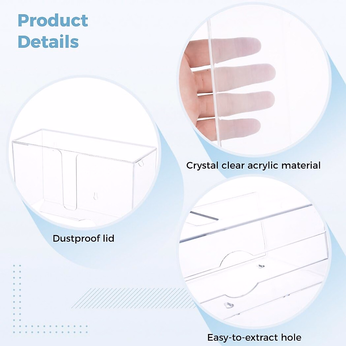 Toyokar Streamline Waste Management: Clear Acrylic Bag Dispenser