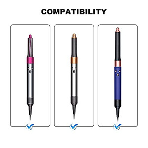 LANMU Wall Mount Holder Compatible with Dyson Airwrap Styler Complete, Storage Organizer Stand Curling Iron Accessories for Home Bathroom (Gray)