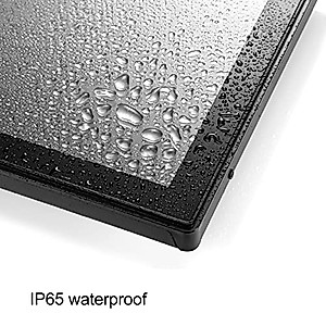 DAUERHAFT IPS Monitor, 10.1 Inch Touchscreen Monitor 100-240V IP65 Waterproof 1280x800 Strong Heat Dissipation for Office(#1)