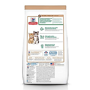 Hill's Science Diet Kitten No Corn, Wheat or Soy Dry Cat Food, Chicken Recipe, 6 lb. Bag