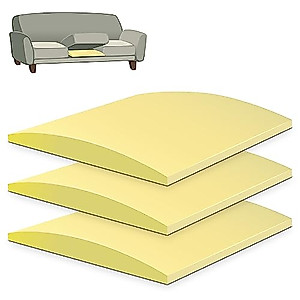 RunNico 20" x 20" Living Room Sofa Sag Support - High-Density Foam Cushion Couch Cushion Support - Sag Repair Replacement for Sofa Couch Loveseat Chair (3, Yellow)