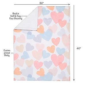 Lambs & Ivy Pink/White 5-Piece Luxury Infant/Newborn/Baby Gift Basket