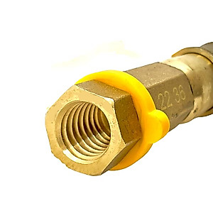 South Bend Components 1/4" RV Propane Shutoff Valve Female Quick Connect for Propane/Natural Gas/Air, 100% Solid Brass