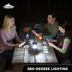 Cascade Mountain Tech 100 Lumen Pop-Up LED Lantern with IPX4 Water Resistance - 2 Pack