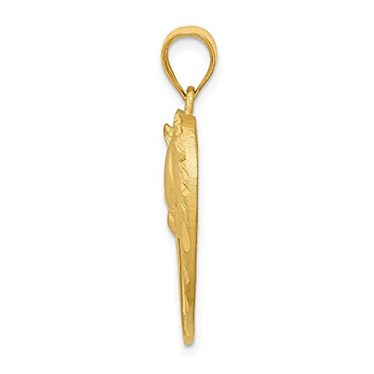 IceCarats 14K Yellow Gold Horse Head Necklace Animal Lover Pendant Equestrian Charm Only