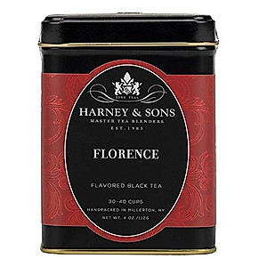 Harney & Sons Chocolate Black Tea, Florence, Hazelnut, 4 Ounce